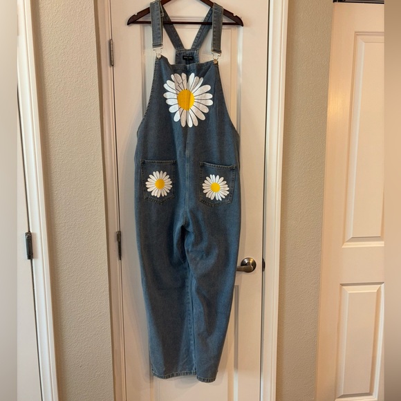 Noracora | Jeans | Festival Ready Daisy Denim Overalls | Poshmark